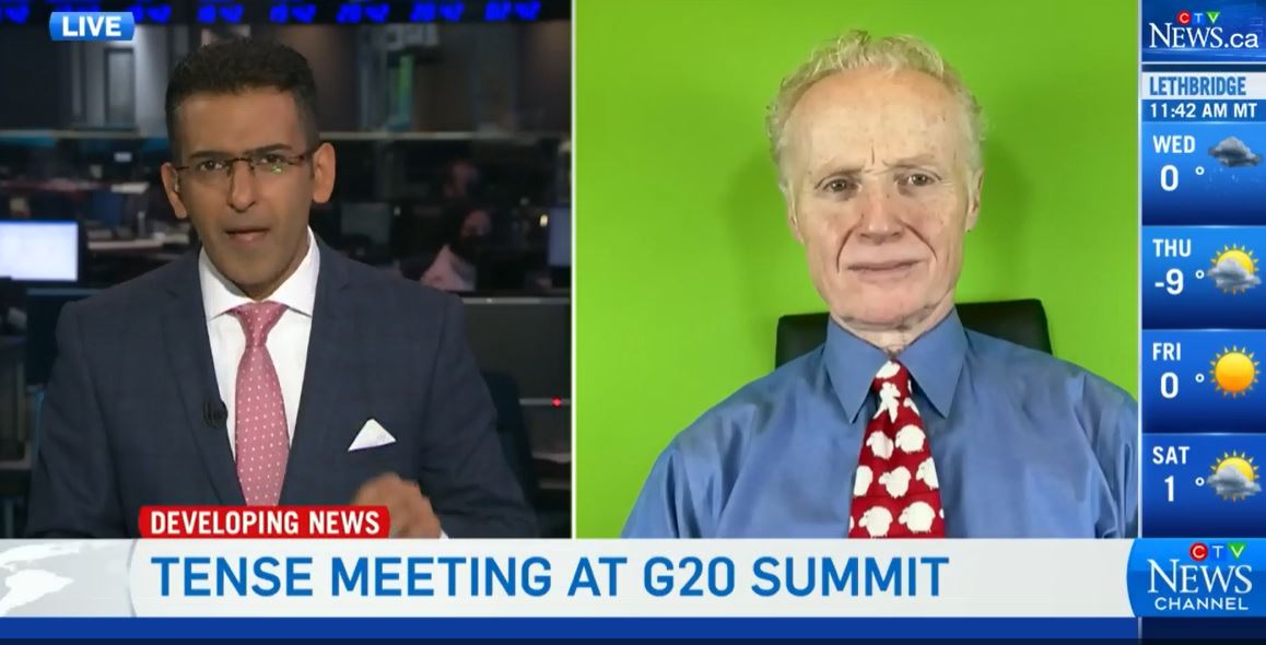 Tense meeting at G20 summit: Brian Lee Crowley on CTV News | Macdonald ...